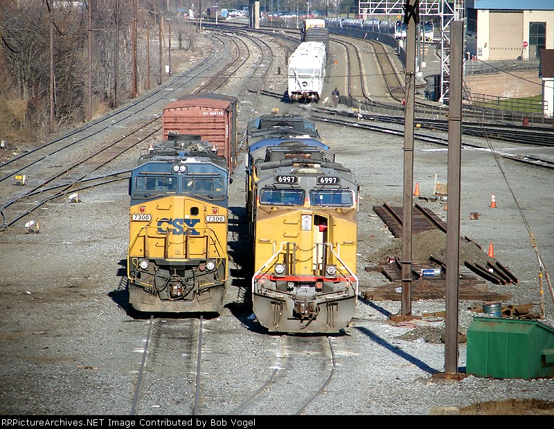 CSX 7300 and UP 6997